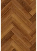 Mexen Lubbock  vinylové panely rybinové 635 x 127 mm SPC 6,5 mm, podklad IPEX 1,5 mm, 4 V-drážka, Teak
