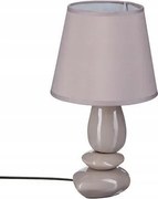Stolní Lampa Luis Ceramicová béžová Bavlněná Klosz