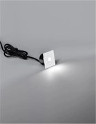 NV 9045514 Venkovní zapuštěné svítidlo do zdi PASSAGGIO bílý hliník LED 1W 3000K 3V IP54 délka kabelu 1.80m použijte driver 9020170 - NOVA LUCE