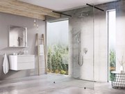 Ravak Walk-In - Sprchová stěna Walk-In Free Set 120, 120x200 cm, černá/čiré sklo GW9FG030SZ1