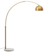 Stojací lampa ve zlaté barvě s kovovým stínidlem (výška 160 cm) Madali – Kave Home