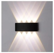Top Light - LED Venkovní nástěnné svítidlo RAY LED/8W/230V IP44 4000K černá Ray C