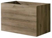 Mereo Mereo, Aira, koupelnová skříňka 81 cm, bílá, dub, šedá, CN741S