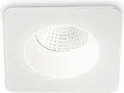 ILUX 252049 LED Stropní zápustné bodové svítidlo Ideal Lux ROOM-65 SQUARE WH 252049 8W 800lm 3000K IP65 10cm hranaté bílé - IDEALLUX