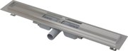 Alca - Sprchový žlab Low 105 cm, s okrajem pro perforovaný rošt, nerez APZ101-1050