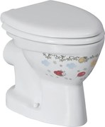 Sapho Sapho, KID WC mísa, zadní odpad, barevný potisk, CK310.11CB00E.FF00
