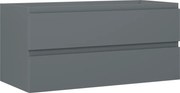 Mexen Orio, koupelnová skříňka 100 cm, 2 zásuvky, grafitová matná, 91A10-10047-2-BFF66