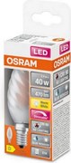 LED žárovka E14 OSRAM 3,4W (40W) teplá bílá (2700K) stmívatelná vroubkovaná svíčka