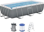 Bestway Bazén Steel Pro MAX Frame šedý, filtrace, schůdky 404x201x100 cm (GS)
