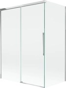 Mexen Rox, 2-křídlová posuvná vanová zástěna 120 + 70 x 150 cm, 8mm čiré sklo, chromový profil, 8C9-120-070-01-00
