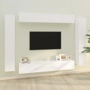 8dílný set TV skříněk bílý kompozitní dřevo 3114294