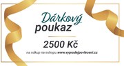 Dárkový poukaz na 2500 Kč Forma poukazu: Tištěný