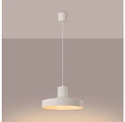 Sollux SL.1704 - Lustr na lanku BILO 1xE27/15W/230V pr. 35 cm krémová SL.1704