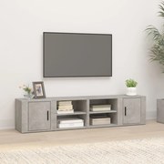 TV skříňky 2 ks betonově šedé 80 x 31,5 x 36 cm kompozit