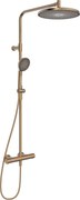 Hansa Aurelia - Sprchový set s termostatem, průměr 30 cm, 3 proudy, broušený bronz 4719910381