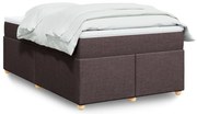 Box spring postel s matrací tmavě hnědá 120x200 cm textil 3285369
