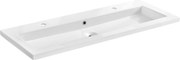 Comad Nábytkové keramické umyvadlo UM-8070 SPIRIT 120, 121x46 cm, bílá lesklá