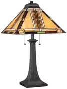 Quoizel QZ-NAVAJO-TL-VB - Stolní lampa Tiffany NAVAJO 2xE27/60W/230V