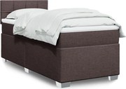 Box spring postel s matrací tmavě hnědá 80x200 cm textil 3285718