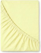 Kvalitex Jersey prostěradlo s lycrou světle žluté 90x200cm