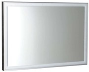 Sapho Luminar - Zrcadlo v rámu 90x50 cm, s LED osvětlením, chrom NL559