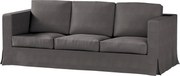 Potah na pohovku IKEA  Karlanda 3-místná nerozkládací, dlouhý barva šedá látka pletený vzor