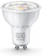 Stmívatelná led žárovka minalox gu10 8w 24v 10° 2700k