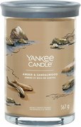 Yankee Candle vonná svíčka Tumbler ve skle velká Amber & Sandalwood 567g