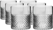 Sklenice na vodu, set 6 ks, 200 ml, kouřová, AVEIRO TYP 1
