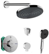 SANITINO - Sprchový set s termostatem a tělesem pod omítku hansgrohe, příslušenství kielle, chrom SANI21HHK002