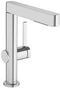 Hansgrohe Finoris - Umyvadlová baterie, s výpustí Push-Open a výsuvnou sprškou, EcoSmart, chrom 76063000