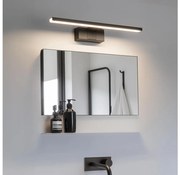 Aigostar B.V. Aigostar - LED Koupelnové osvětlení zrcadla LED/8W/230V 4000K 40 cm IP44 černá B10312NS0