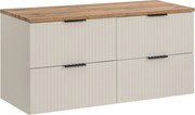 Comad Koupelnová skříňka pod deskové umyvadlo set Adel Cashmere II. 120 kašmír