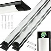 BERGE 4x LED garážová lampa 120cm 36W 3600lm černá 4500k