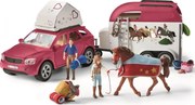 Schleich 42535 Dobrodružné auto s přívěsem a koněm