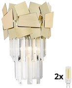 Brilagi - LED Křišťálové nástěnné svítidlo MIRAGE 2xG9/42W/230V