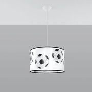 Dětské závěsné svítidlo Ball A, 1x plastové stínítko se vzorem, (fi 40cm)