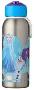 Nerezová dětská lahev ve stříbrné barvě 350 ml Frozen 2 – Mepal