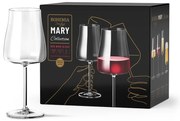 BOHEMIA PRESTIGE MARY SKLENICE NA ČERVENÉ VÍNO 600ML SADA 6KS