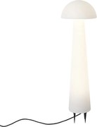 Stojací venkovní lampa bílá 80 cm vč. LED IP44 - Fungi
