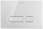 Duravit DuraSystem - Ovládání splachování, bílé sklo WD5002012000