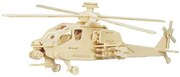 Woodcraft Dřevěné 3D puzzle vrtulník Apache