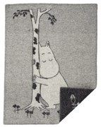 Vlněná dětská deka Moomin Tree Hug 65x90, Klippan Švédsko Šedá