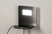 Nástěnné LED svítidlo do ložnice Portal Steel USB