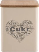 Plechová dóza SRDCE na cukr