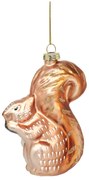 Skleněná ručně vyrobená vánoční ozdoba 4,5 cm Woodland Squirrel – Sass &amp; Belle