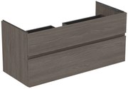 Ideal Standard Finesse - Umyvadlová skříňka, 120x51x55 cm, 2 zásuvky, Dark Elm E3394UR
