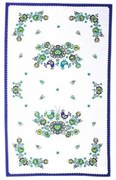 Forbyt Kuchyňská utěrka Folklor modrá 72x44 cm, 1 ks