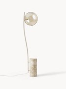 Malá stojací lampa's travertinovou podstavou Cora
