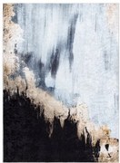 Dywany Łuszczów, Kusový koberec Miro 51573.802 Abstraction blue / gold, 120x170, vícebarevná, chodba / předsíň